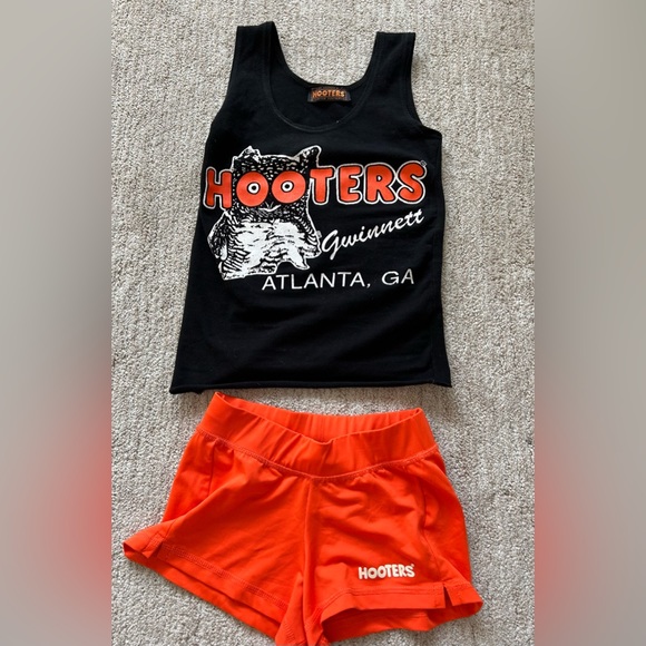 Hooters | Tops | Hooters Girl Uniform Bundle Tank Shorts From Atlanta ...